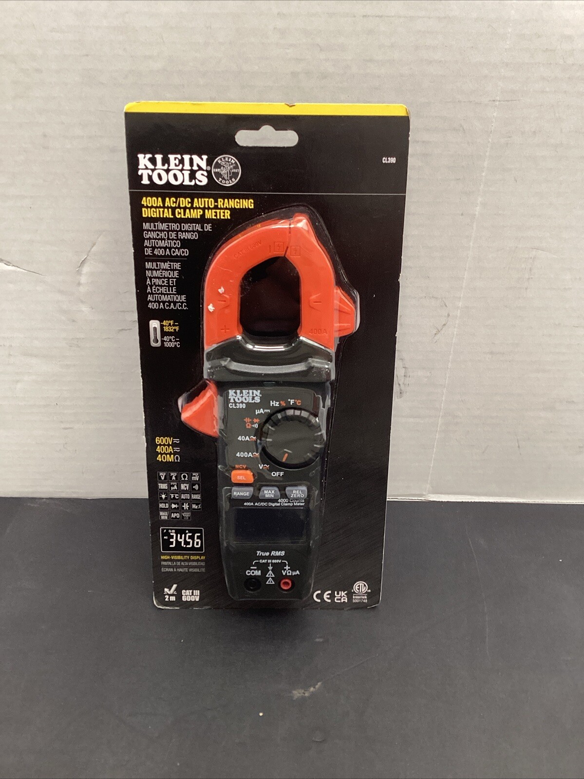 Klein Tools CL390 Auto-Ranging Digital Clamp Meter **BRAND NEW ...