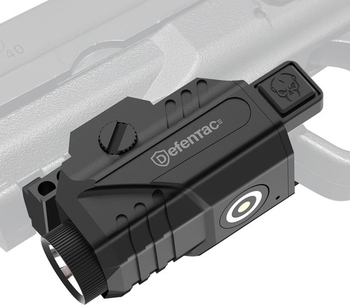 DEFENTAC Pistol Light w/ Strobe Function for Guns 600 Lumens Tactical ...