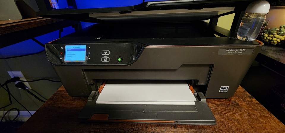 HP Deskjet 3520 Color Inkjet Printer Scan Copy Wifi No Ink | eBay