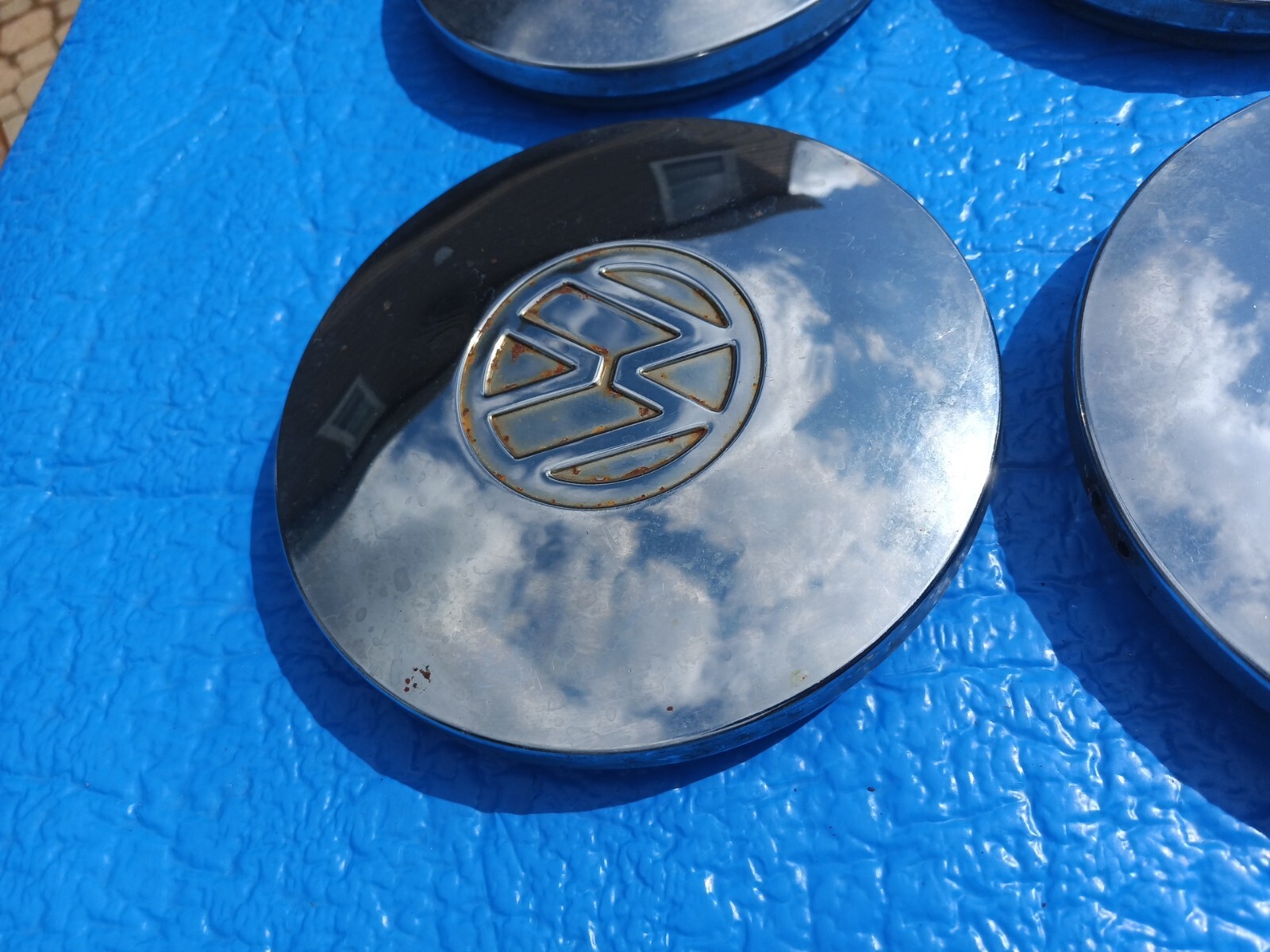 1949-1966 VW Volkswagen Beetle Hubcap Hub Center Cap Dog Dish SMALL | eBay