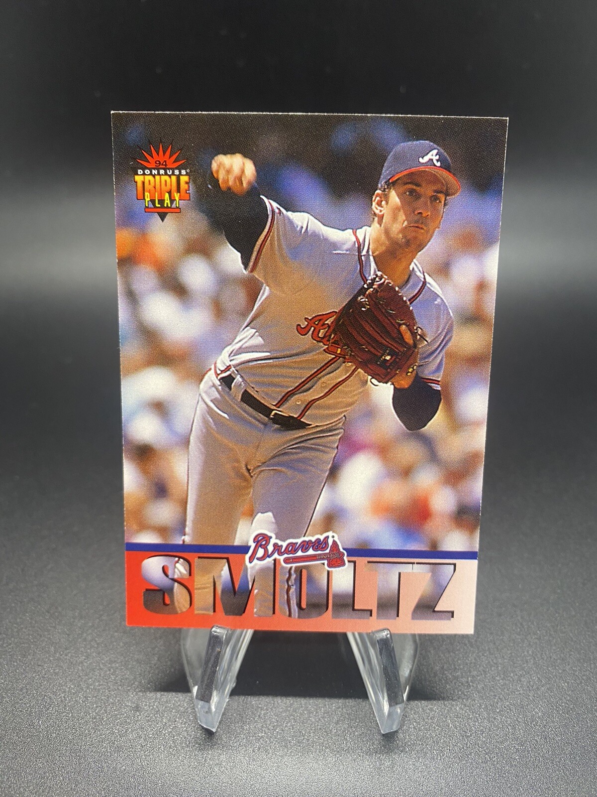 John Smoltz 1994 Triple Play Baseball Card 50 Atlanta Braves | eBay