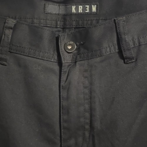Krew Denim Chino Pants Mens 30x26 Black Chino Straight-Leg Stretch ...
