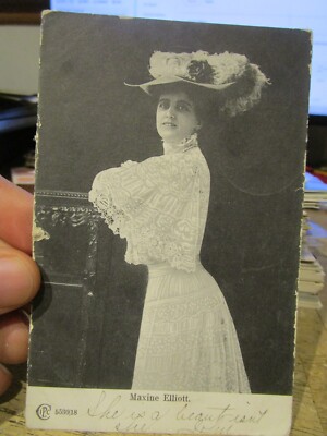 N5 NEW HAMPSHIRE Old Postcard Maxine Elliott Winchester Beautiful Lady ...