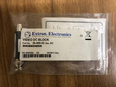 Extron 26-495-02 Video DC Block BNC Male to BNC Female | eBay
