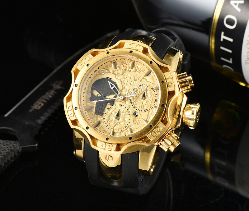 Men's INVICTA large dial tape watch, AliExpress Venom sports watch | eBay