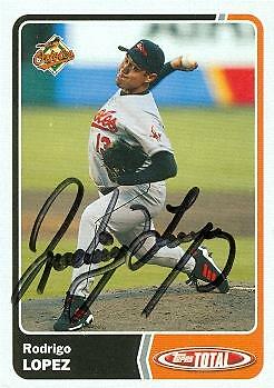 Rodrigo Lopez autographed Baseball Card Baltimore Orioles 2003 Topps ...