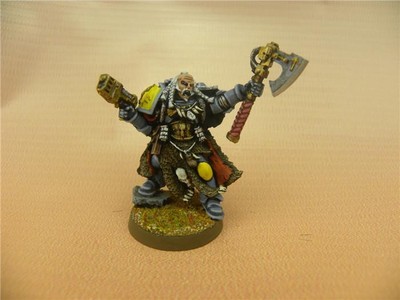 Warhammer 40K painted Space Wolves Rune Priest | eBay
