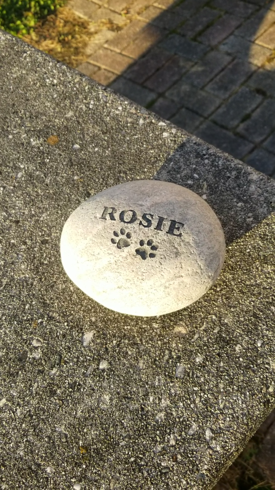 pet memorial grave marker - personalized - custom engraved - river ...