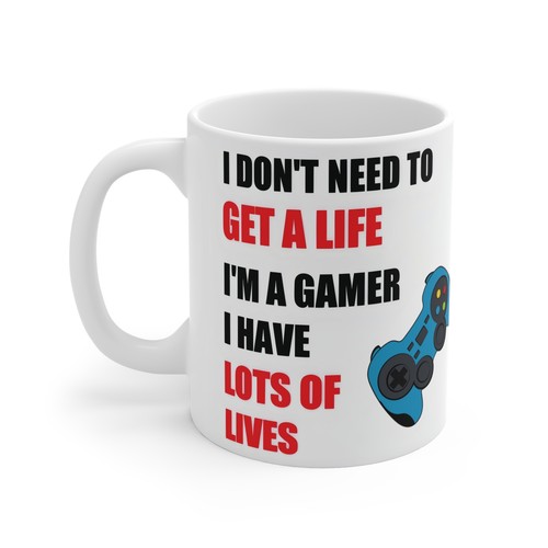 Gamer Mug, Gaming Cup, Funny Gamer Gift, Video Game Coffee Mug, Ceramic ...