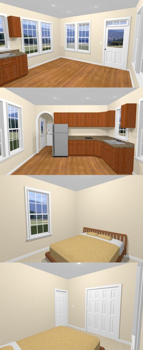 14x32 Tiny House -- 447 sq ft -- PDF FloorPlan -- Model 1T | eBay