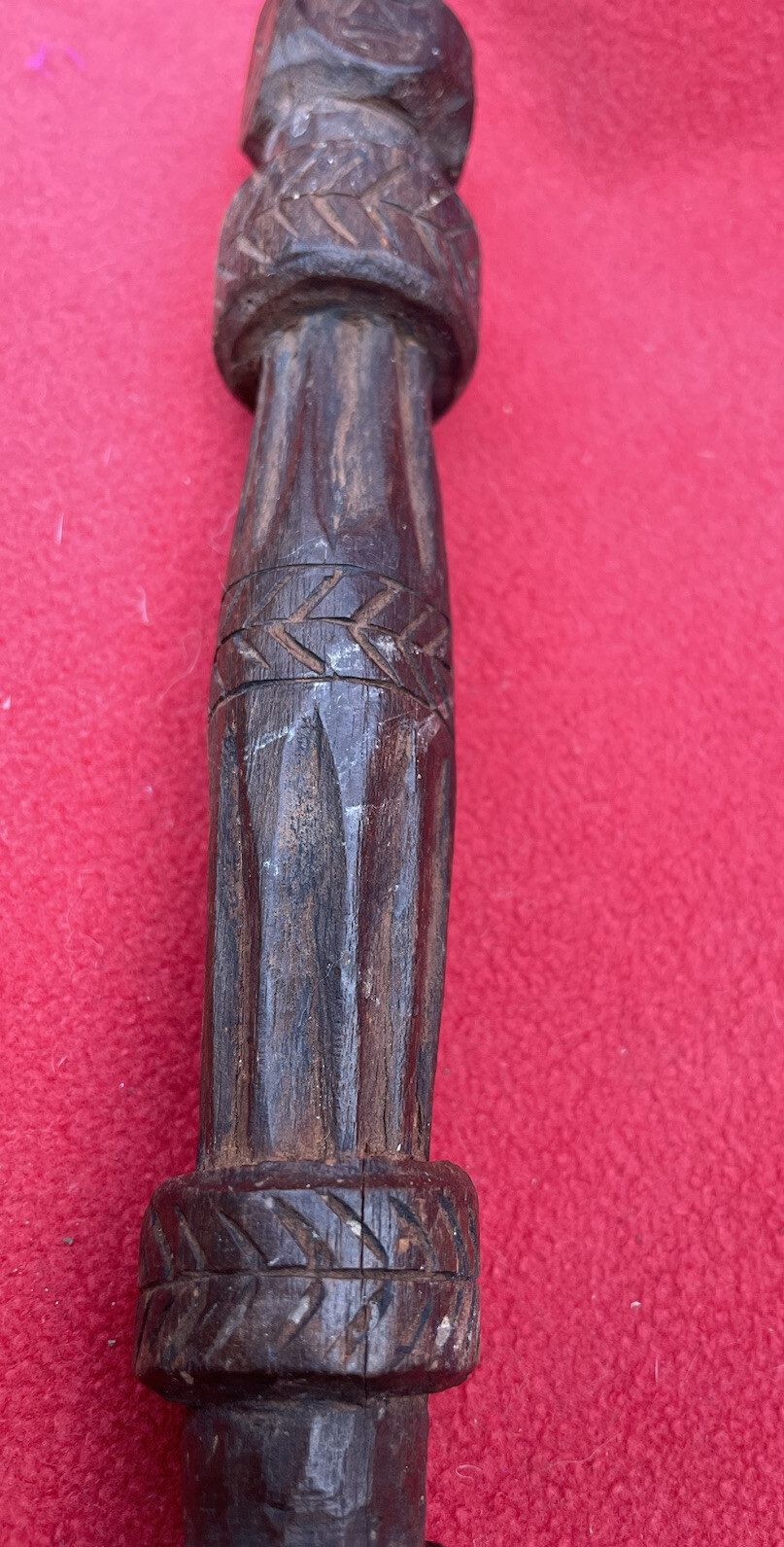 Himalayan Shaman Old Carved Wood Multi-Face Vajra Ritual Weapon ~ Nepal ...