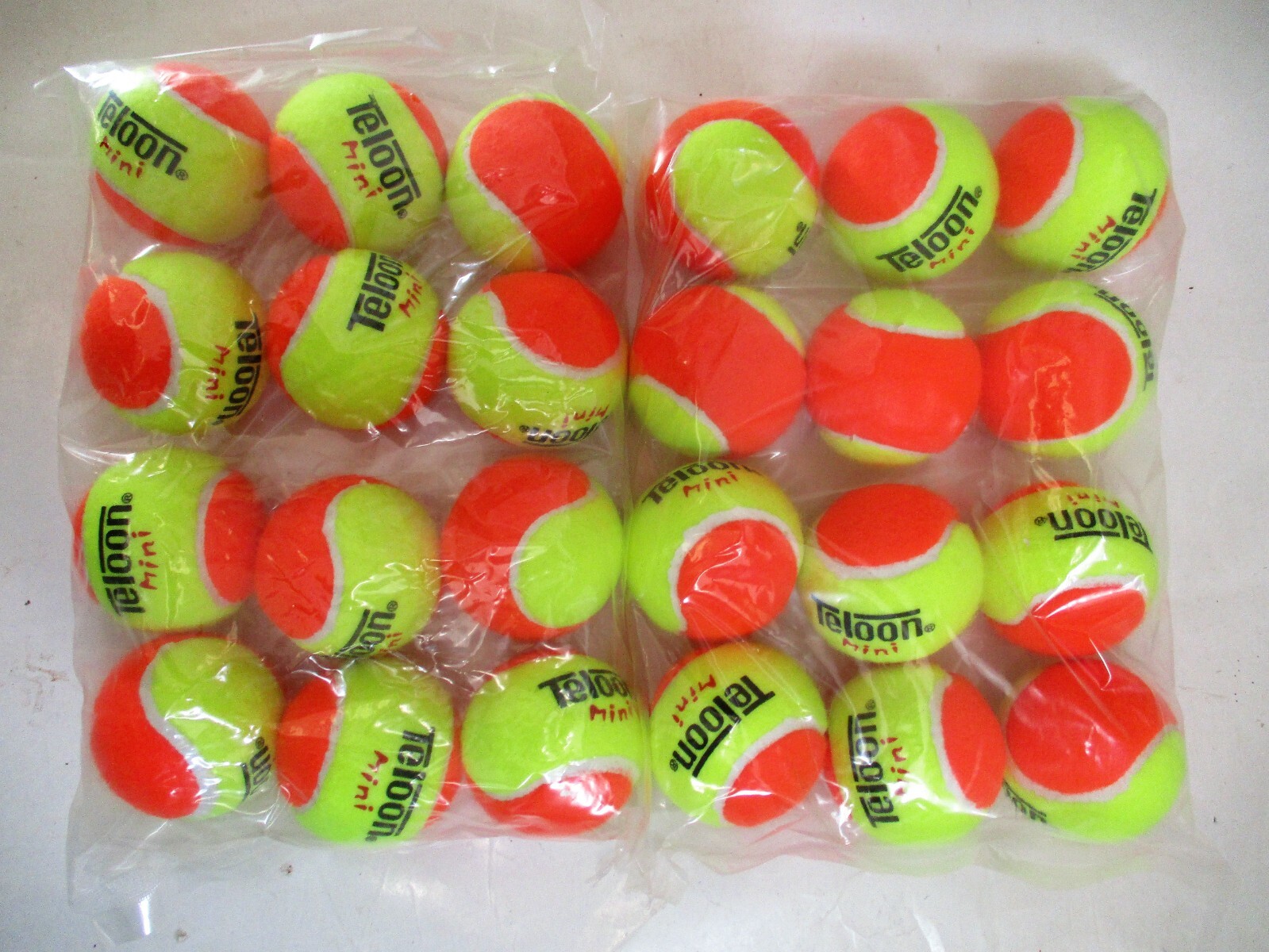 12 TELOON STAGE 2 LOW COMPRESSION TENNIS BALLS. 50% SLOWER BALL FOR ...