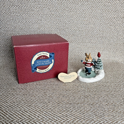 HALLMARK TENDER TOUCHES RABBIT ICE SKATING "THERE'S FROSTY FUN FOR ...
