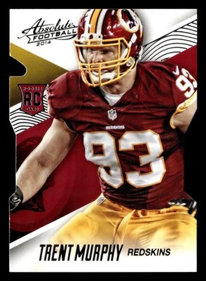 Trent Murphy 2014 Panini Absolute #135 Washington Redskins DIE CUT ...