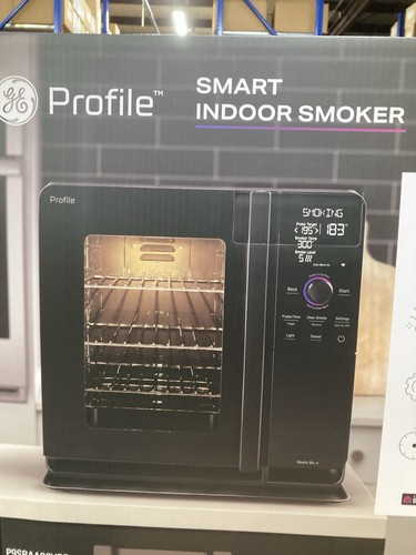 GE General Electric Profile Smart Indoor Smoker Black, WiFi SmartHQ App ...