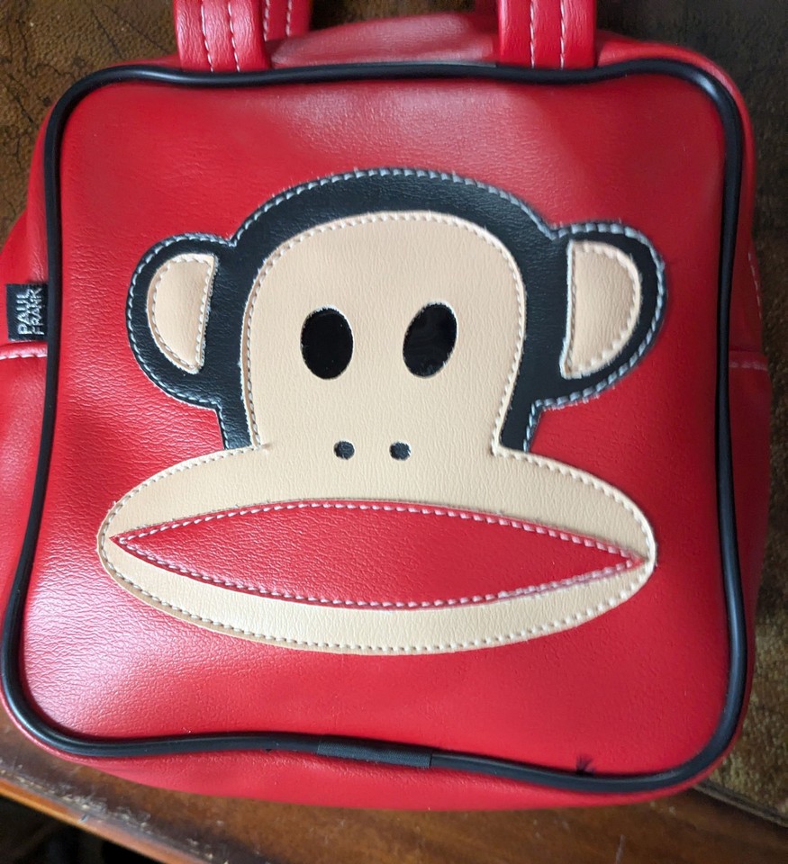 Paul Frank Monkey Julius Red Bag Purse 6x6 2005 | eBay