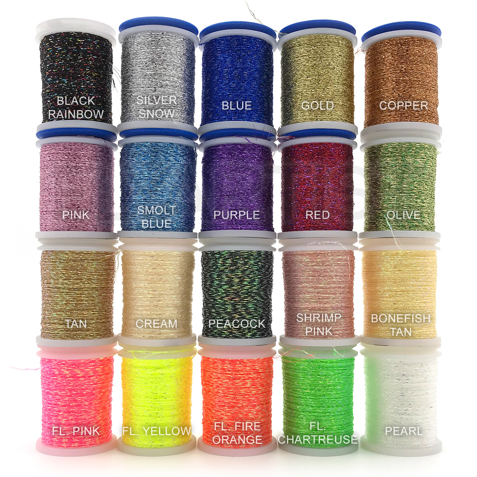 VEEVUS IRIDESCENT THREAD - Fly Tying Iris Midge Rib Body Ribbing ...