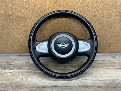 2009 BMW Mini Cooper R56 1.6 3 Spoke Complete Leather Steering Wheel ...