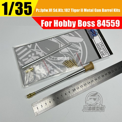 1/35 Pz.kpfw.VI Sd.Kfz.182 Tiger II Metal Gun Barrels+Shells fr Hobby ...