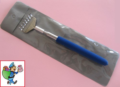 Blue Handle Telescoping / Telescopic Metal Back Scratcher with 7 Prongs ...