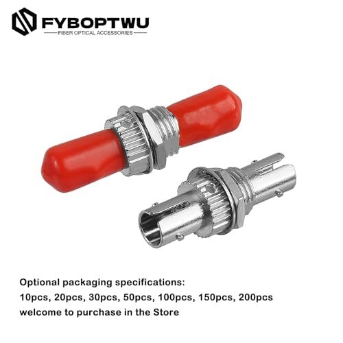 - 50 pcs ST to ST Fiber Optic Coupler Adapters St Barrel Connectors ST ...