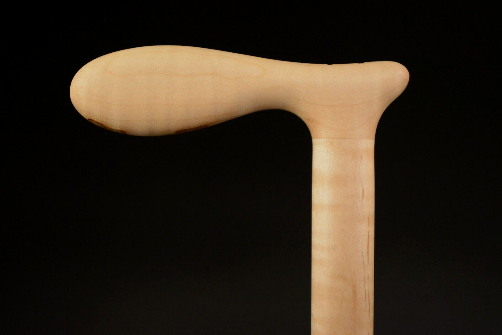 Short Cane Walking stick made from AMBROSIA CURLY MAPLE wood men's ...