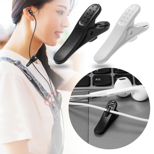 Plastic Headphone Earphone Clips Cable Wire Clip Organization Holder ...