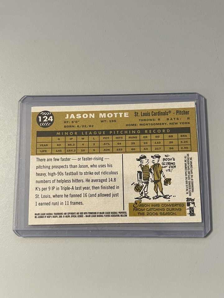 Jason Motte Autographed 2009 Heritage Rookie Card | eBay