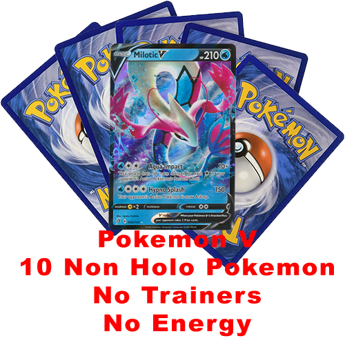 Pokemon TCG Ultra Rare Milotic V - 043/192 & 10 Bonus Cards | eBay
