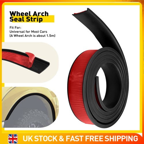 1x 1.5m Car Truck Wheel Arch Wells Fender Flare Edge Trim Rubber Seal ...