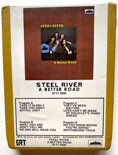 NEW SEALED 1971 PSYCH STEEL RIVER A BETTER ROAD 8-TRACK TAPE EVOLUTION ...