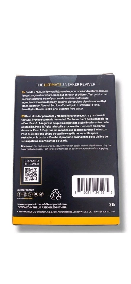 Suede Reviver Shoe Cleaner Conditioner Suede Brush NEW Clean Shoes At ...