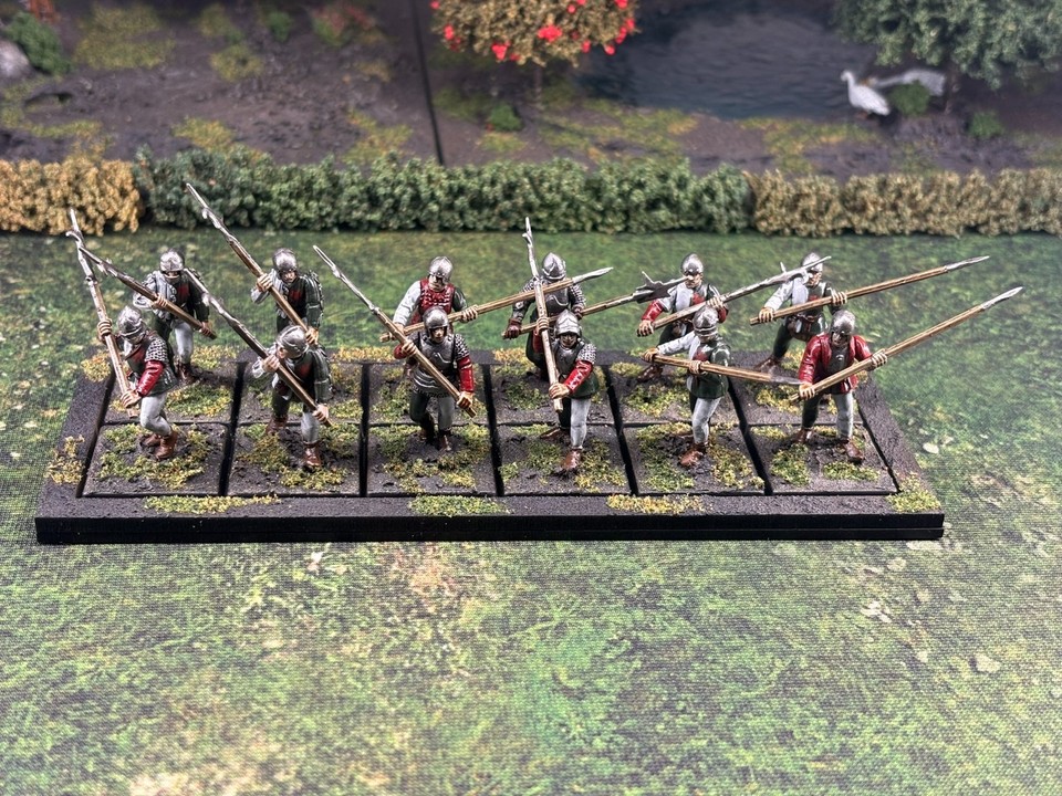 12x Billmen Tudor Perry Miniatures Wars of the Roses 28mm Painted | eBay UK