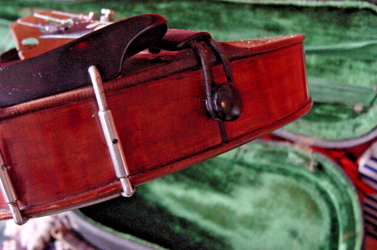 VINTAGE CONSERVATORY VIOLIN GERMANY STRADIVARIUS FLAME BACK 4/4 FULL ...