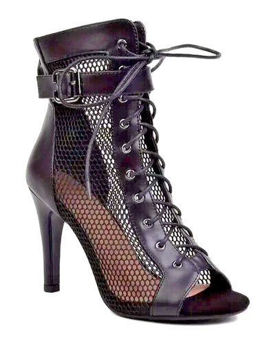 New Sexy Mesh Peek A Boo Heel Toe Stiletto Lace Shoes Boot Footwear 9.5 ...