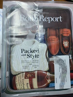 ROBB REPORT MAGAZINE-SEPTEMBER 2021-PACKED WITH STYLE- BRAND NEW | eBay