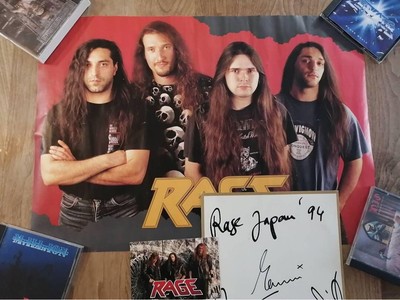 RAGE / 10 Years in Rage 1994 Japan Original Promo Poster & Autographed ...