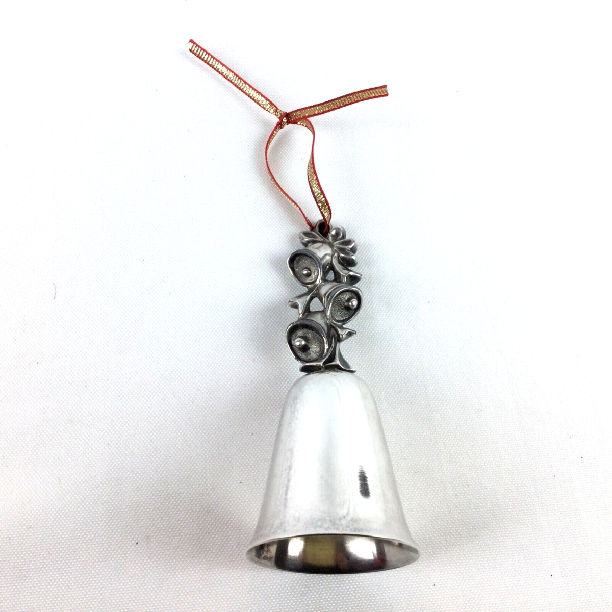 Silver Bell With Handle Christmas Style Stainless Steel Gold Silver