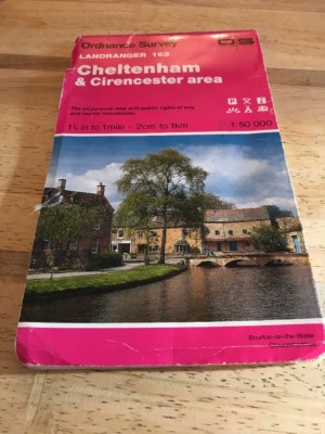 OS Ordnance Survey Landranger Map Sheet 163 Cheltenham & Cirencester ...