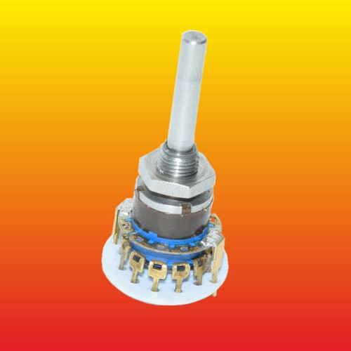 2 POLE 6 POSITIONS ITT GERMANY SUBMINIATURE ROTARY UNSHORTING SWITCH | eBay