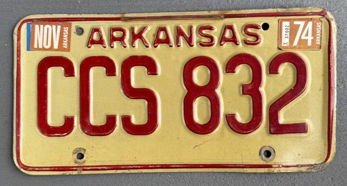 Vintage 74 AR License Plate Arkansas Lic 1974 | eBay