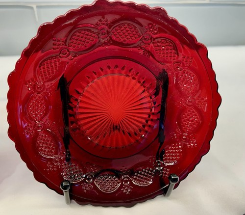 Lot Of Avon 1876 Cape Cod Collection Ruby Red Dinnerware, 7 Pieces | eBay