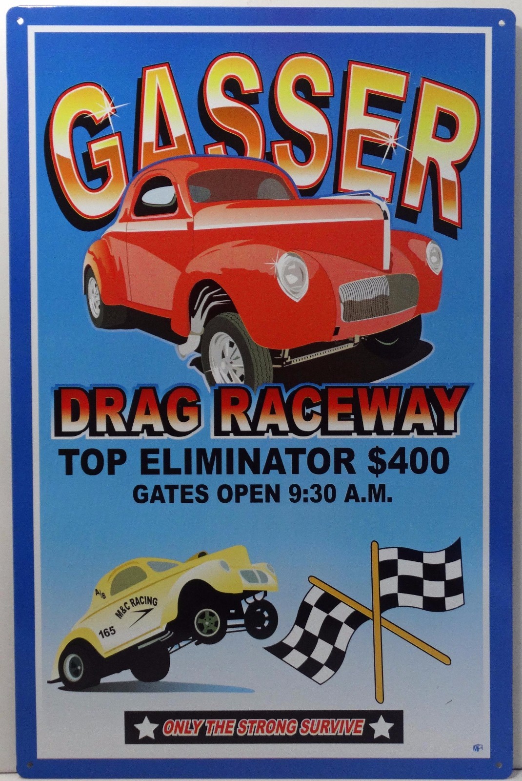 Gasser Drag Raceway Racing Metal Sign | eBay