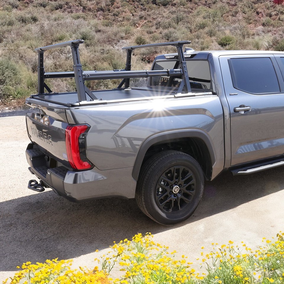MR Retractable Hard Tonneau Cover +Rack Fit 2010-2026 F-150 6.5ft Long ...