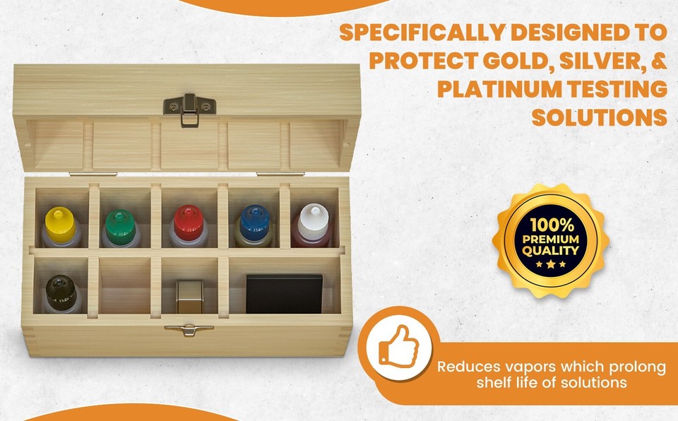 Gold Silver Sterling Jewelry Acid Testing Kit Tester Test Scrap with ...