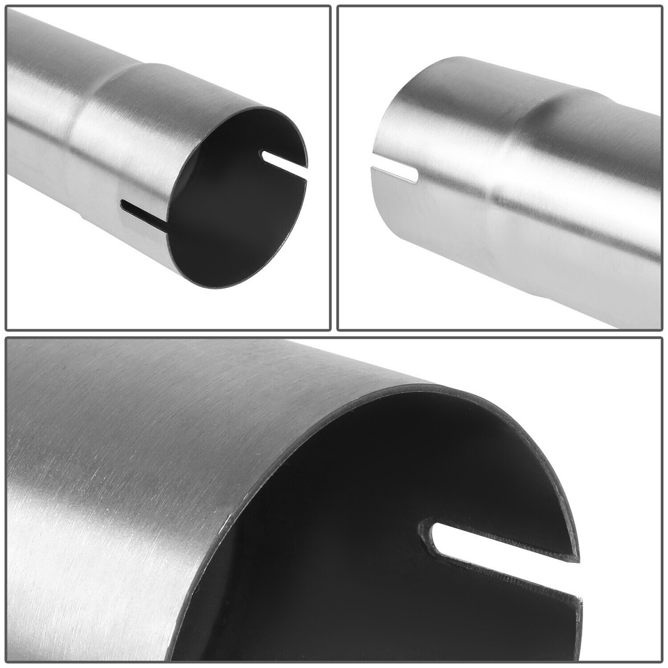 2x 2.5" Inch OD Custom 45 Degree Polished S.Steel Mandrel Bend Exhaust ...
