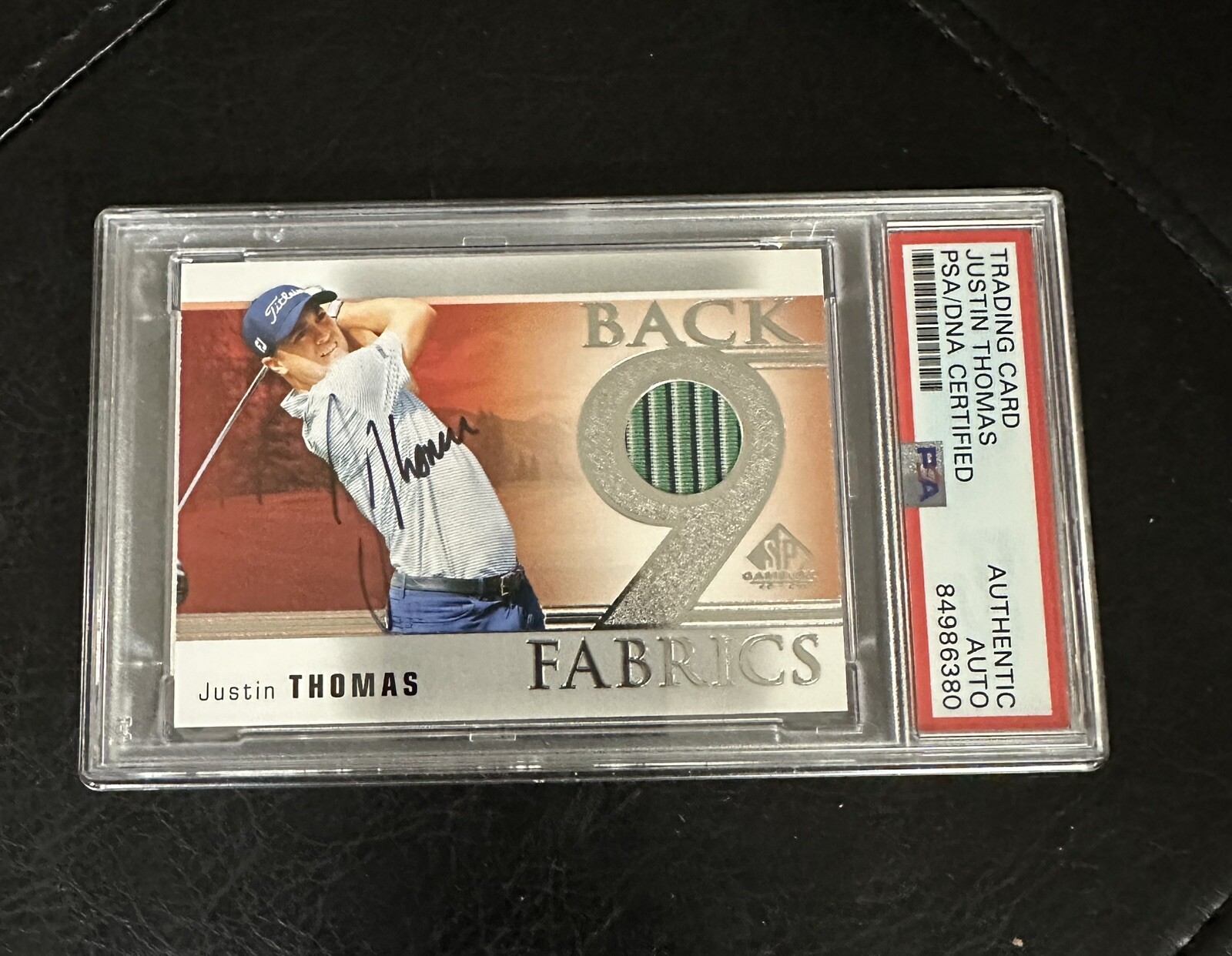 Justin Thomas Autographed Signed 2021 Sp Authentic Game Used Back 9 ...