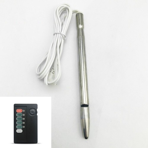 Male Electric E-stim Stretcher Urethral Sounding Rod Penis Plug Dilator ...