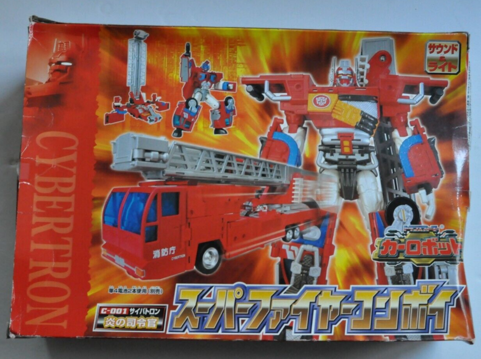 HASBRO TAKARA 2001 TRANSFORMERS CAR ROBOTS OPTIMUS PRIME FIRE CONVOY ...