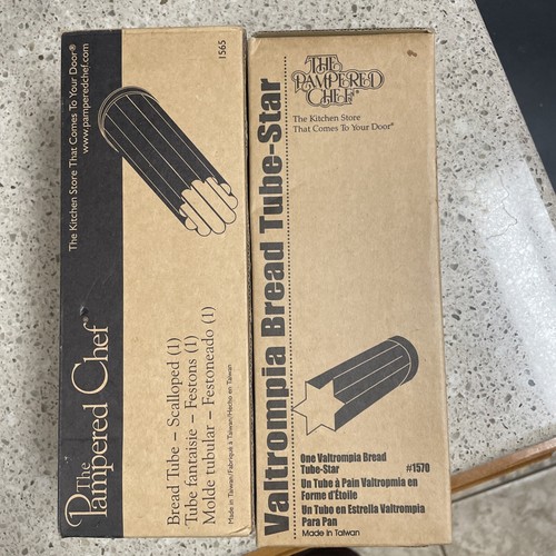 Bread Baking Tubes For Canapés Star And Scallop W/instructions Lot Of 2 ...